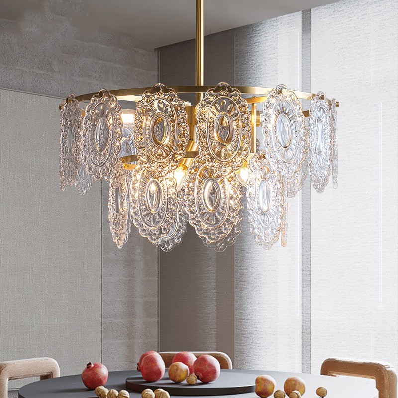 European-Style Retro Post-Modern Light Luxury Copper Chandelier |Yigo ...
