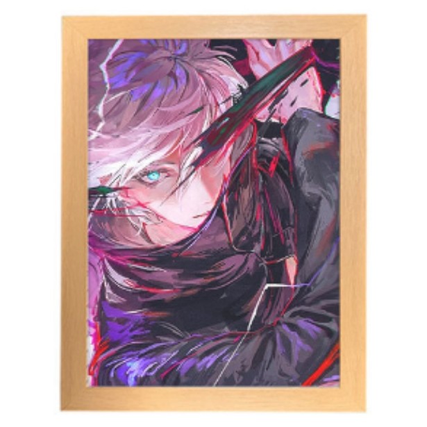 Jujutsu Kaisen Satoru Gojo Art Painting Wall Lamp | Yigo | Table Lamp ...