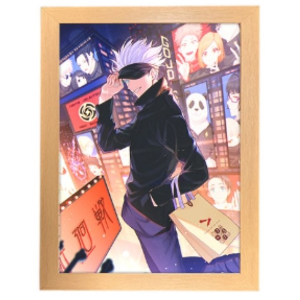 Jujutsu Kaisen Satoru Gojo Art Painting Wall Lamp | Yigo | Table Lamp ...