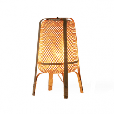 Bamboo Woven Vertical High Net Table Light | Yigo | テーブルランプ